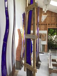 Kiln-cast Glass Sculpture, Tables and Wall Art